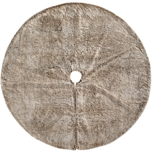 Two Tones Fur Tree Skirt, Brown, 120 cm — We R Christmas